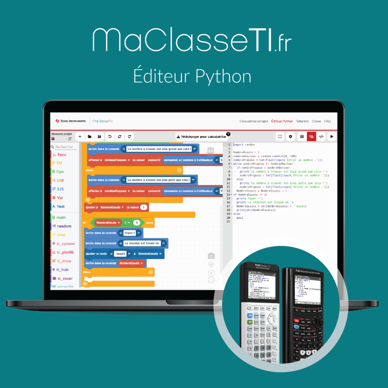 TI-82 Edition Python pour le Lycée : Programmation Python & Mode Examen ...